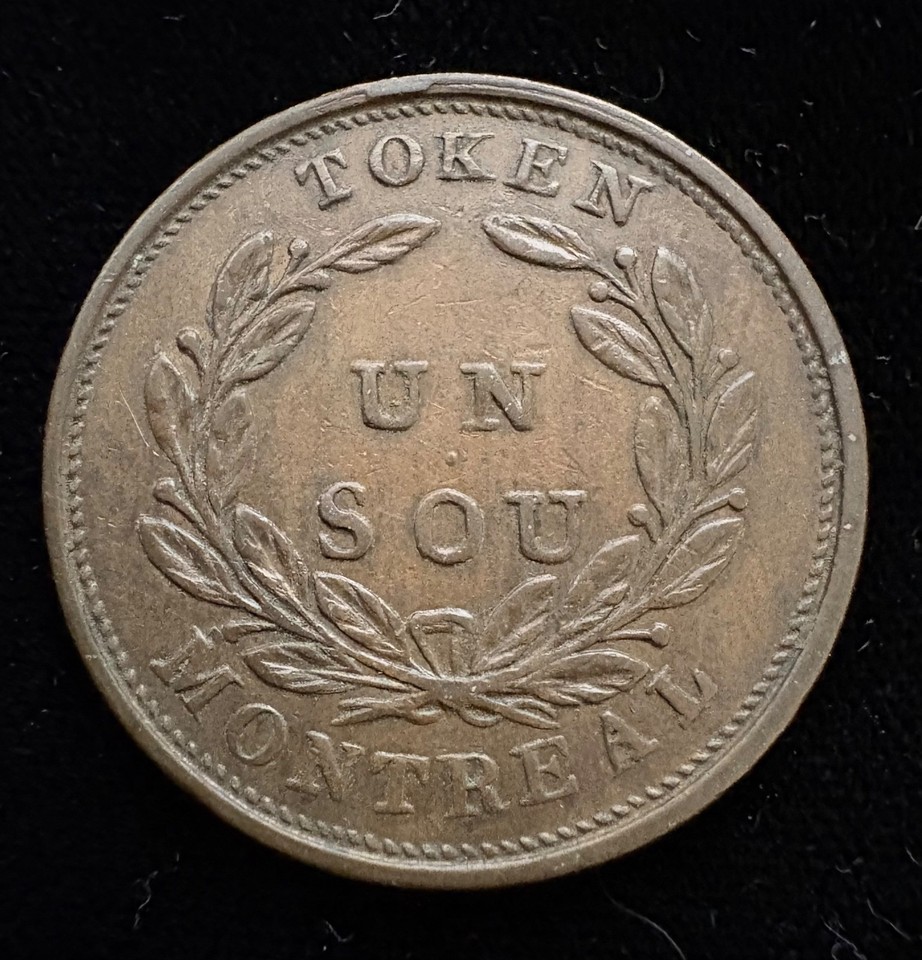 Lower Canada Half Penny Token LC-28 - Un Sou | eBay