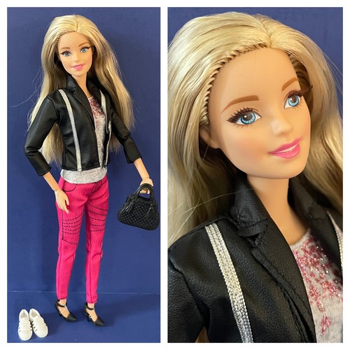 Barbie Style Doll 2015 - rooted lashes flats to heels Pink Pants Black ...