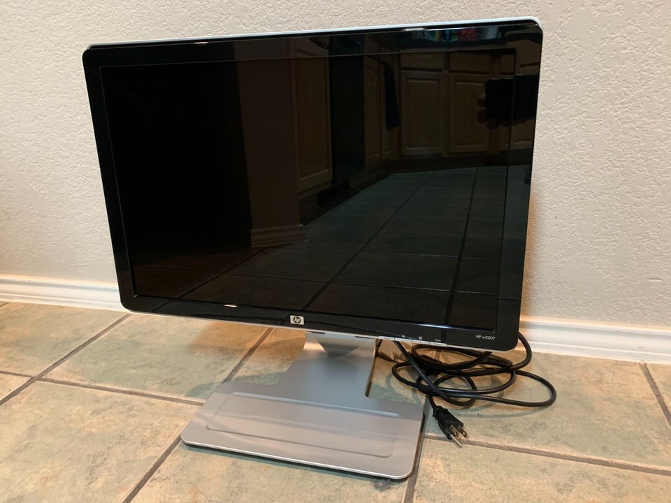 HP 22" LED Monitor - Model 2207 (BrightView Glossy Display) with Stand ...
