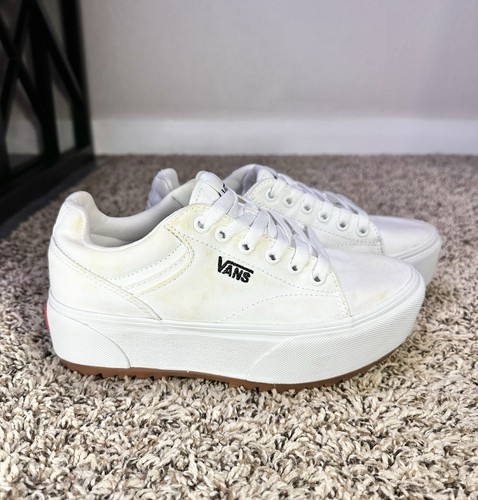 Vans Seldan Platform ST Women’s Size 6 White 500714 Casual Shoes ...