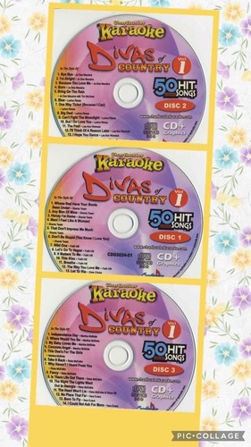 3 CDG KARAOKE SET CHARTBUSTER DIVAS FEMALE COUNTRY 5024 discs music ...