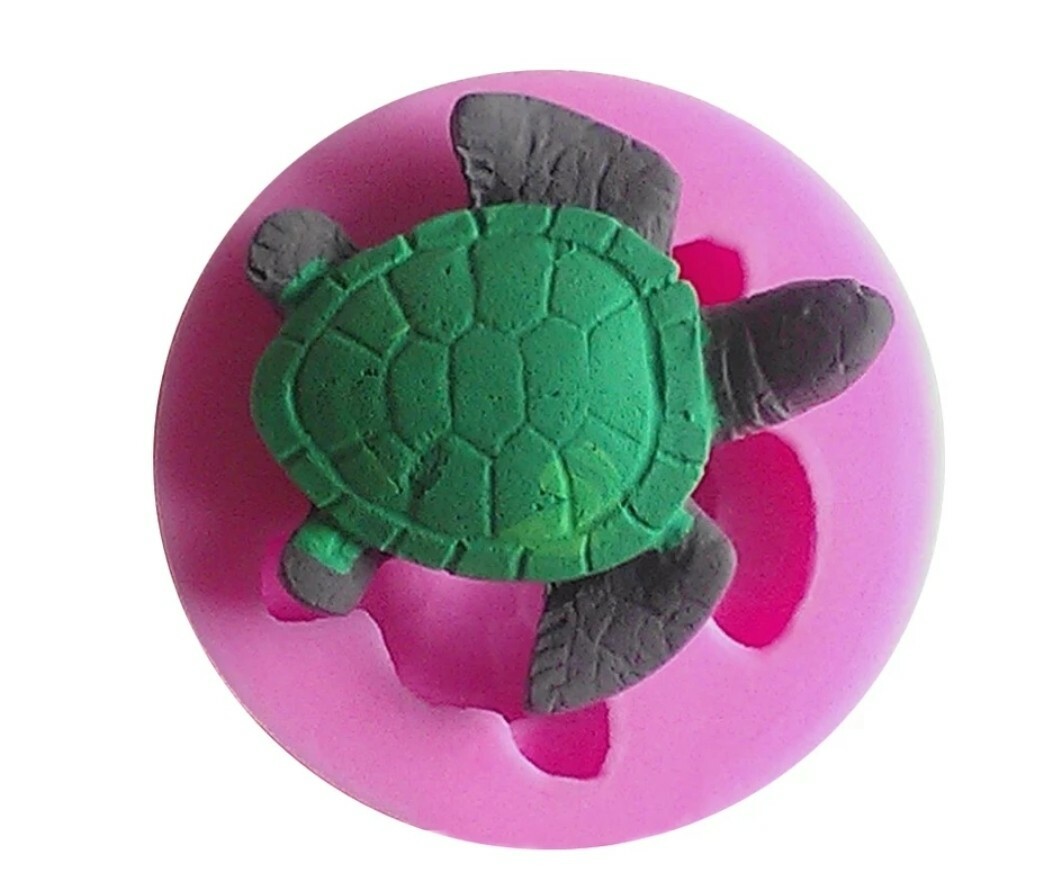 TURTLE SILICONE MOULD, SMALL CAKE DECORATION, CUPCAKE TOPPER, RESIN ...