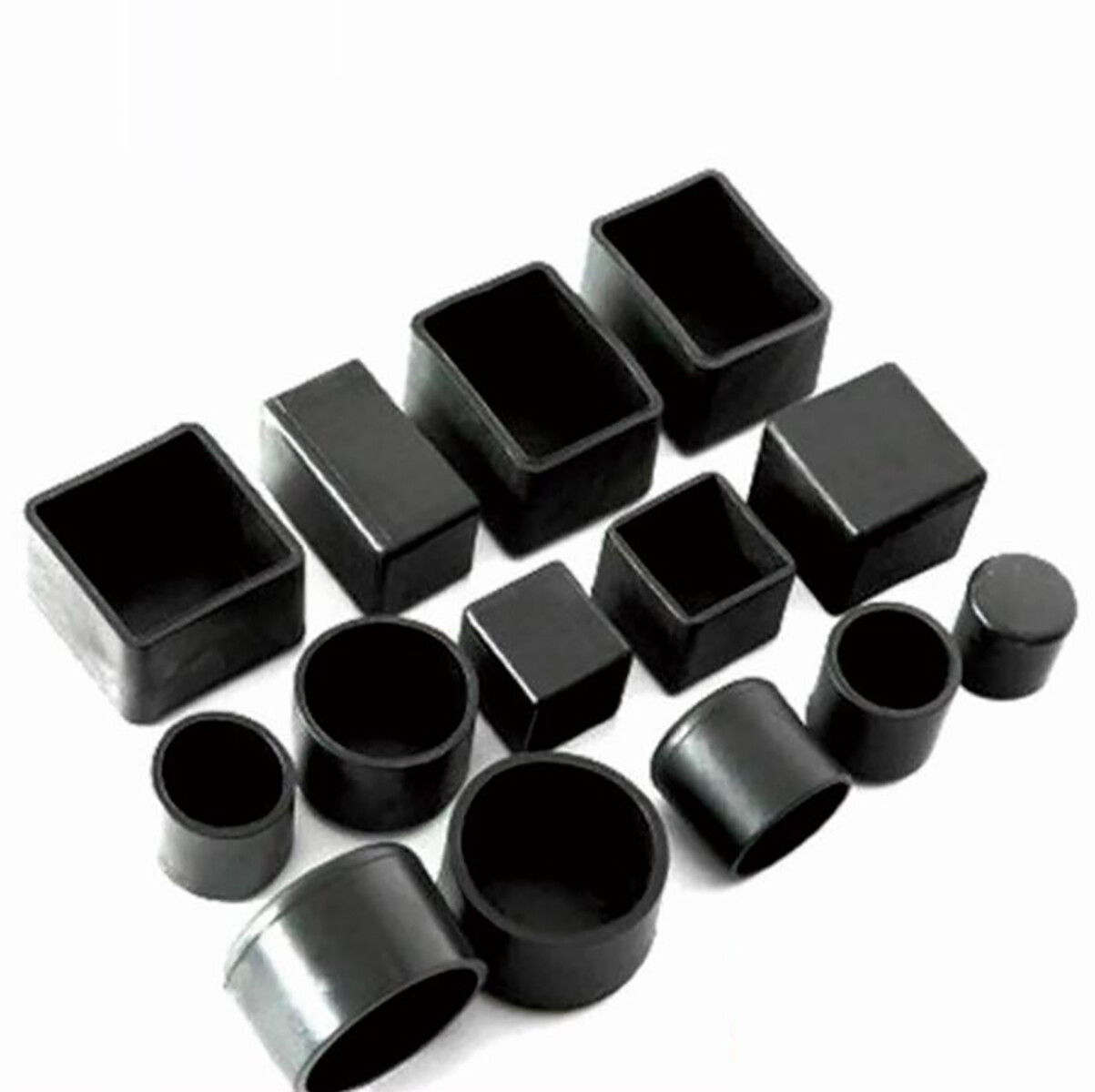 Rubber Round/Square/Rectangle End Caps Chair Table Feet Pipe Tube ...