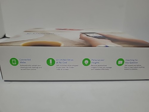 Livongo Connected Meter Kit With Test Strips Glucose Solution Booklet ...