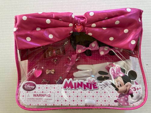 NWT Disney Store Pink Minnie Mouse Accessory Set Jewelry Clip Ears ...