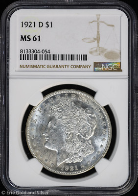 1921-D $1 Morgan Silver Dollar NGC MS 61 | Uncirculated UNC | eBay