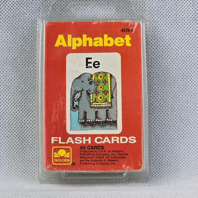 Vintage Golden Whitman Flash Cards Alphabet Set ,Not yet in use | eBay