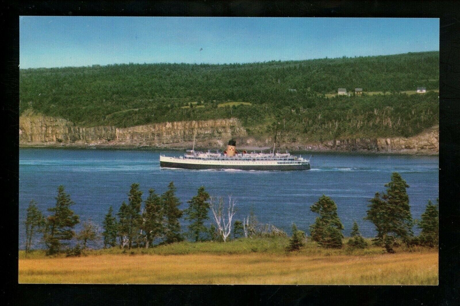 Ship chrome postcard Princess Helene CPR Ferry Saint John NB Digby NS ...