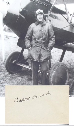 Walter Beech Aviation Pioneer Founded Beech Aircraft Company Autograph ...
