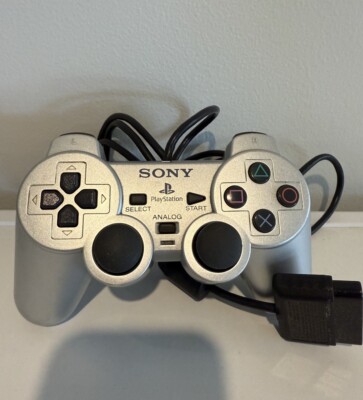 PS2 PlayStation 2 Silver Controller Dualshock 2 SCPH-10010 | eBay