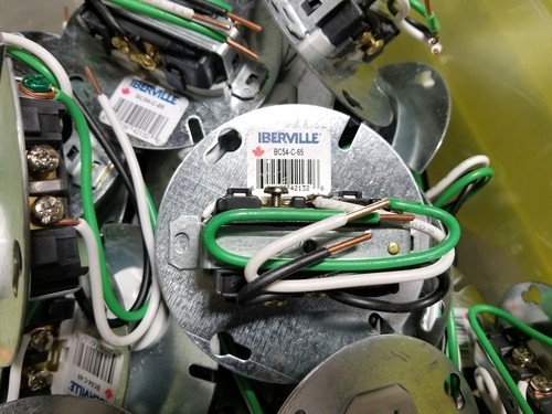 43 pcs IBERVILLE BC54-C-65 Electrical Outlets w/covers --SkyBay s038-mm ...