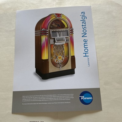 Original Factory Jukebox Ami-Rowe Laserstar Cd Home Nostalgia Bubbler ...