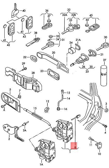 Genuine VW SKODA SEAT Gol Trend Lavida New Cable With Clip Left ...