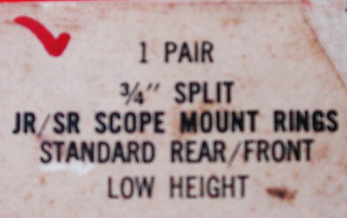 NOS Vintage 3/4" Scope Rings Lyman Alaskan-Browning-Redfield Scopes etc ...