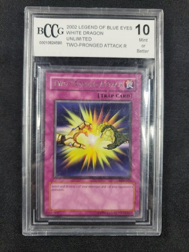 2002 YuGiOh Legend Of Blue Eyes White Dragon Unl. Two-Pronged Attack (R ...