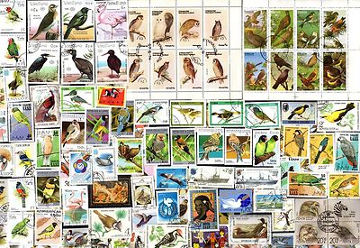 200 All Different BIRDS ON STAMPS | eBay