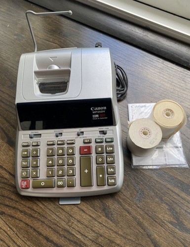 Canon MP25DV-3 Desktop Printing Calculator - Gray (2202C001AA) | eBay
