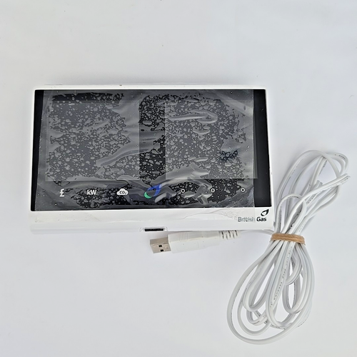 British Gas Geo Smart Energy Digital Monitor White LCD Screen Meter ...