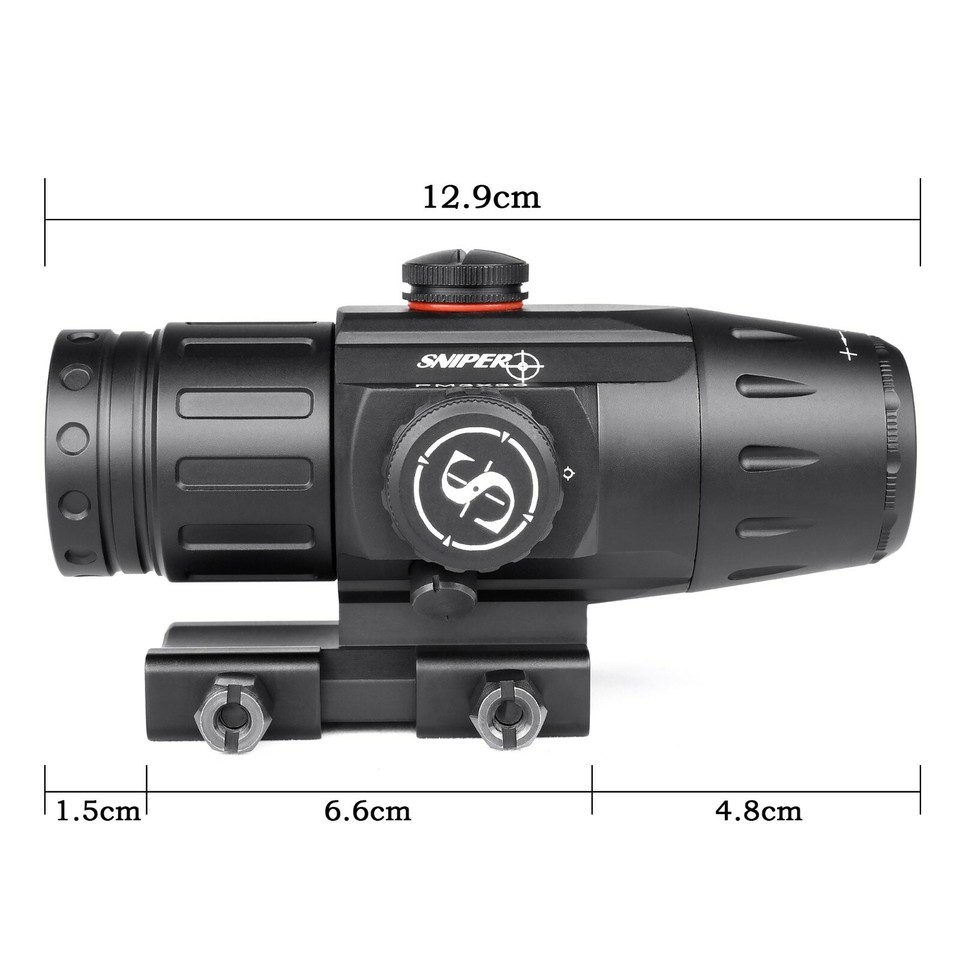 Sniper 3X30 CH Prism Scope Red Dot scope Red/ Green Illuminated Chrvron ...