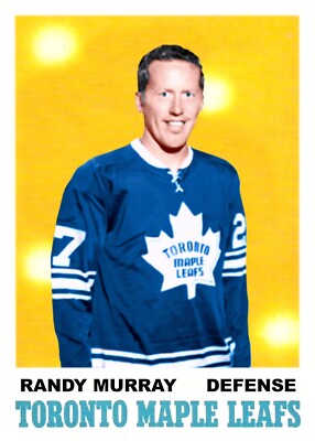 1970-71 Topps CTNW #224 Randy Murray Toronto Maple Leafs Custom Rookie ...