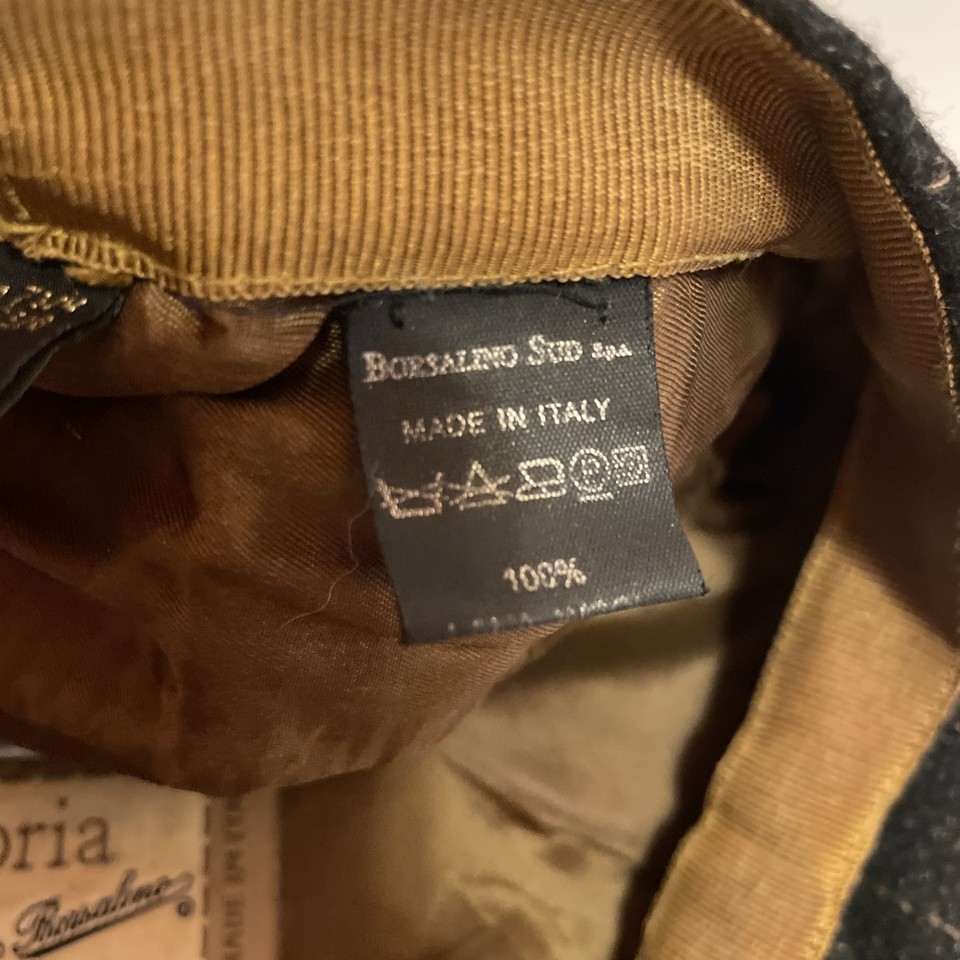 Doria Gruppo Borsalino Mens Newsboy Cap Plaid XL 62 Vintage Made In ...