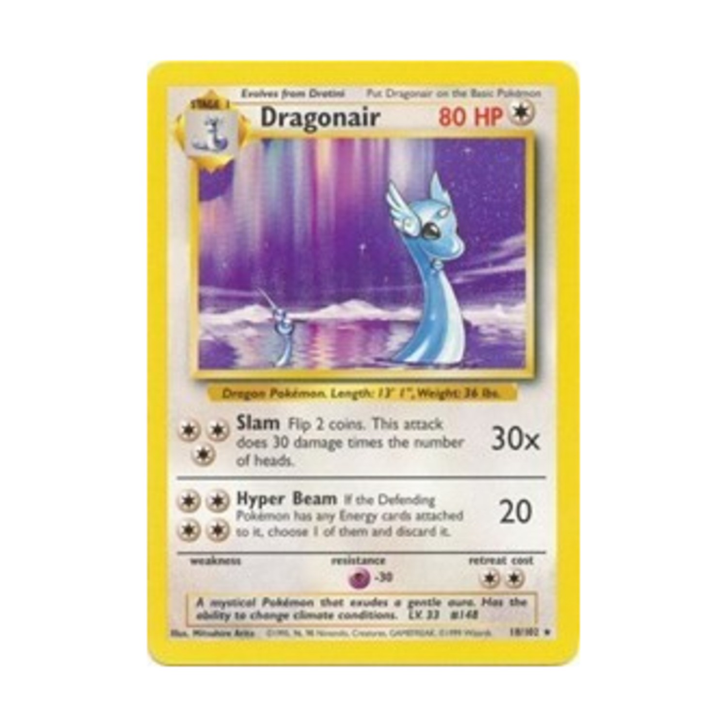 Pokemon Pokemon Base Set Dragonair (R) #18 VG | eBay
