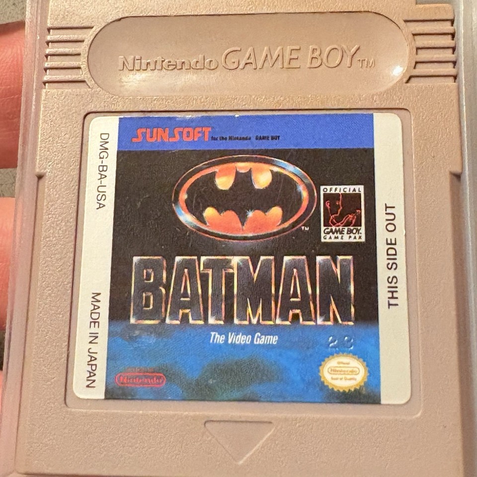 Batman: The Video Game Nintendo GameBoy, 1990 Authentic Tested And ...