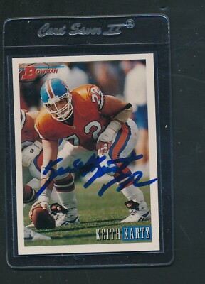 1993 Bowman #183 Keith Kartz Broncos Signed Auto *B9417 | eBay