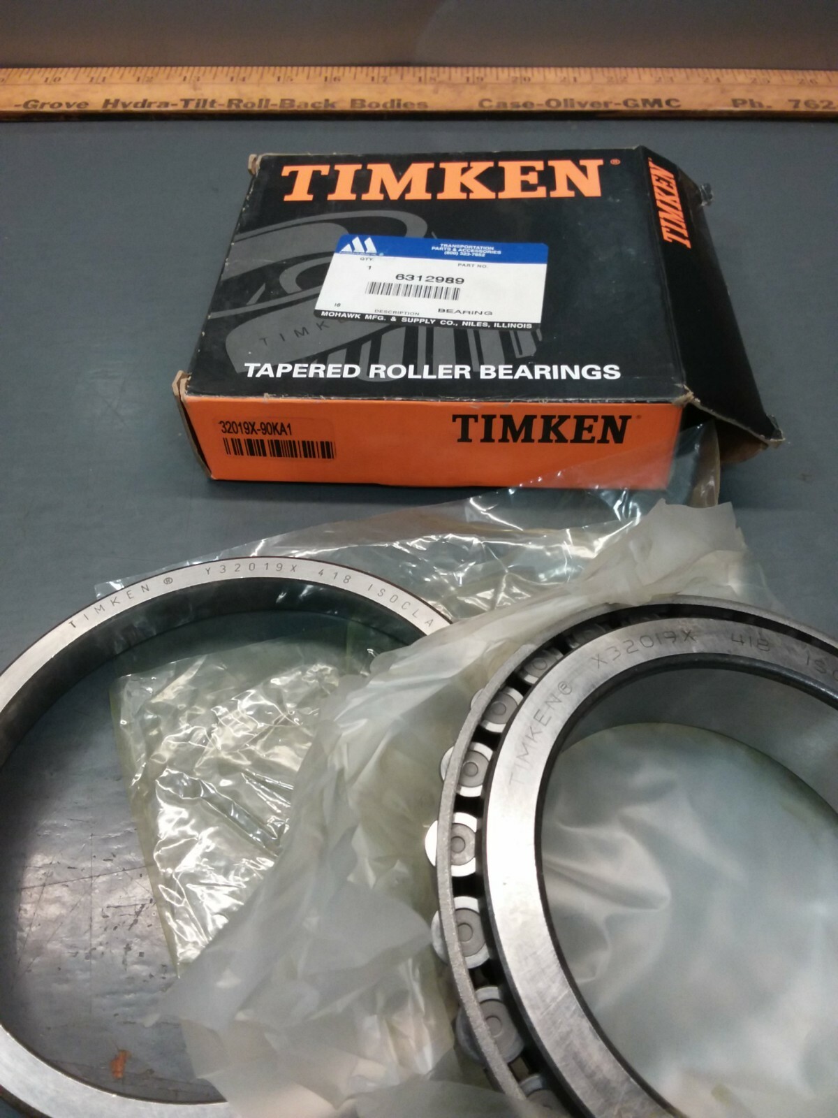 Timken 32019X-90KA1 Bearing Set Cone X32019X and Cup Y32019X 6312989 ...