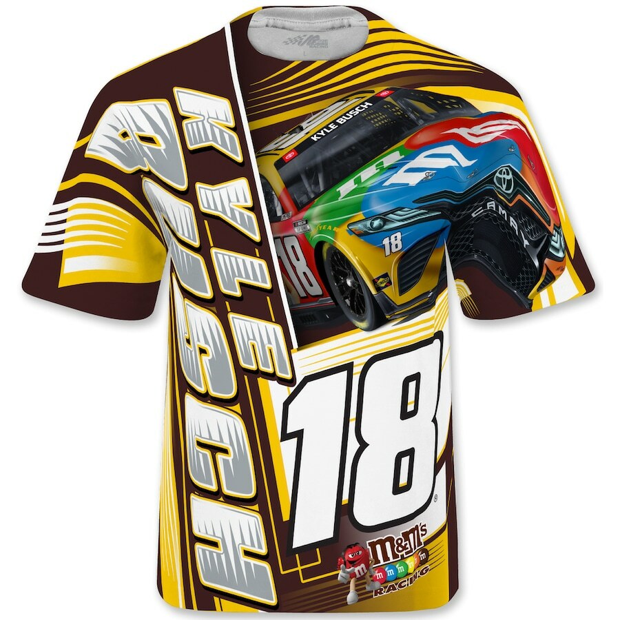 Kyle Busch Jersey Kyle Busch #18 2022 Nascar Stars & Stripes 2 Sided