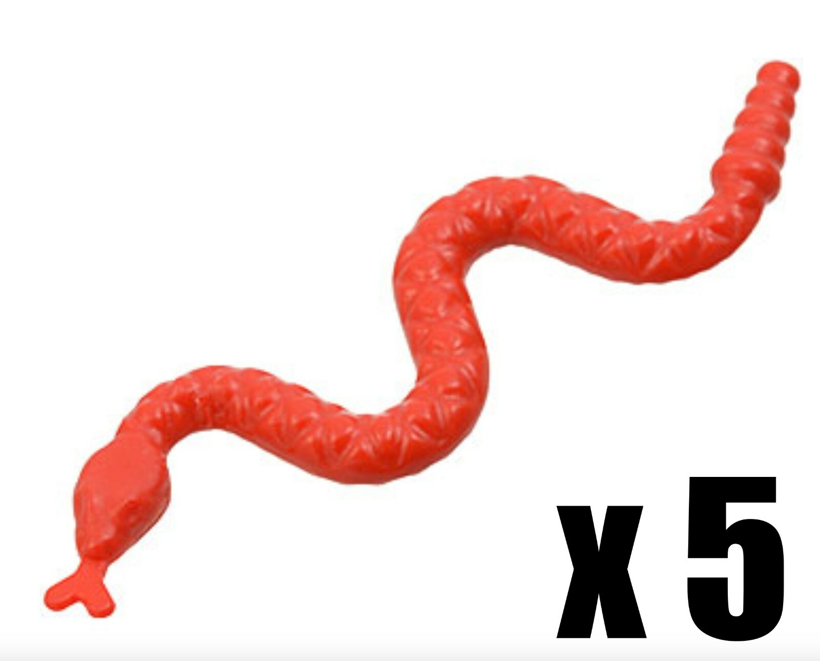 LEGO Red Snake (x5). Land Animal / Pet / Zoo / Wild. 30115 | eBay UK
