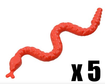LEGO Red Snake (x5). Land Animal / Pet / Zoo / Wild. 30115 | eBay UK