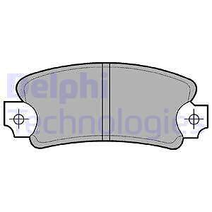 LP146 DELPHI Brake Pad Set, disc parking brake for ALPINE,LOTUS,RENAULT ...