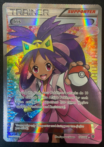 Iris Full Art - Pokemon TCG - 101/101 Plasma Blast - Misprint Miscut ...