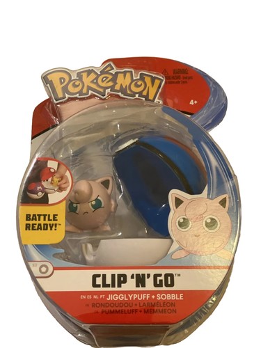 Pokemon Jigglypuff Clip N Go Poke Ball Action Figure Battle Ready New ...