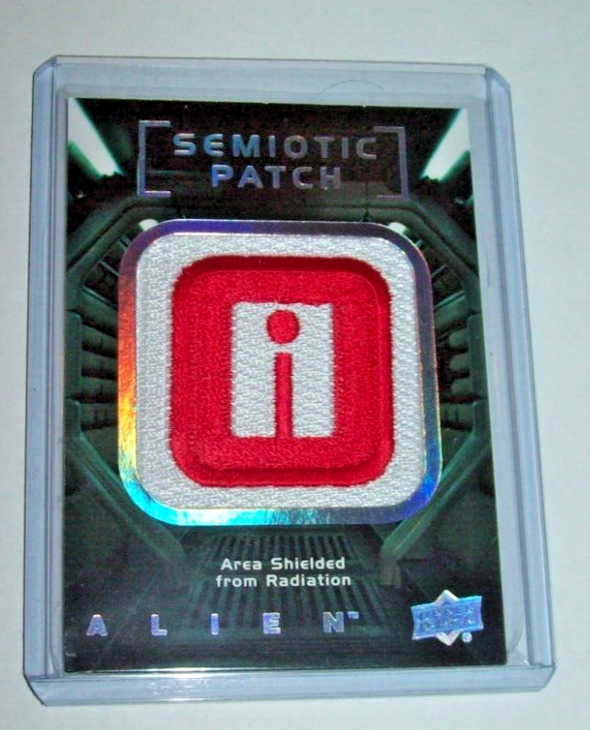 2017 Upper Deck Alien Area Shielded from Radiation Semiotic Patch Card ...