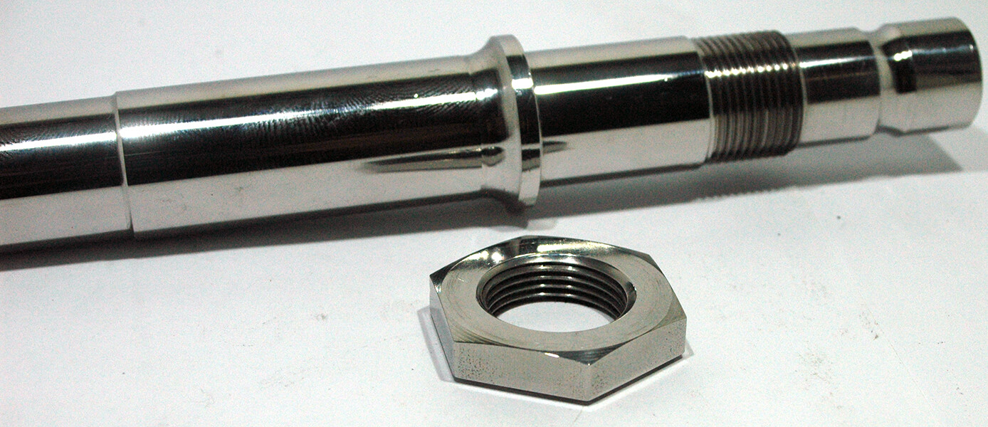 BSA 42-5824 Front wheel spindle Stainless full-width iron hub A7 A10 ...