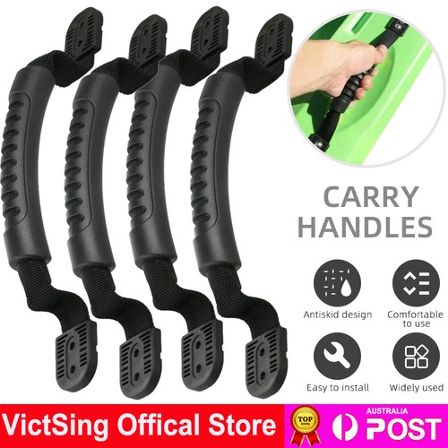 4 Pcs Black Kayak Canoe Boat Side Mount Carry Handles Paddle Park Kayak ...