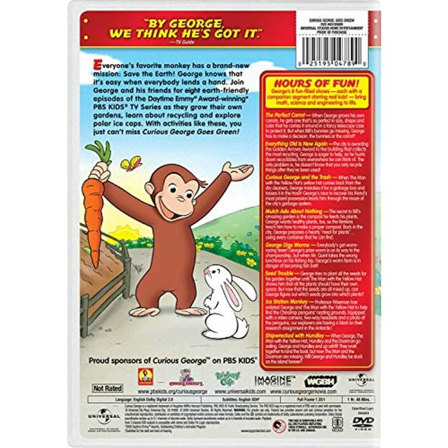 Curious George: Goes Green! (DVD) for sale online | eBay