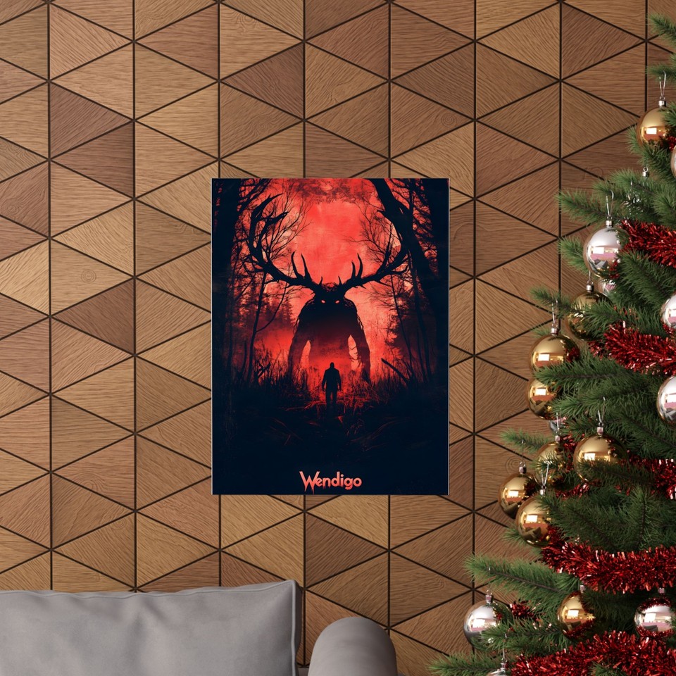 Wendigo Wall Art - Cryptid Poster Matte Print for Home Decor | eBay