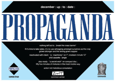 PROPAGANDA. GERMAN SYNTHPOP BAND POSTER | eBay UK