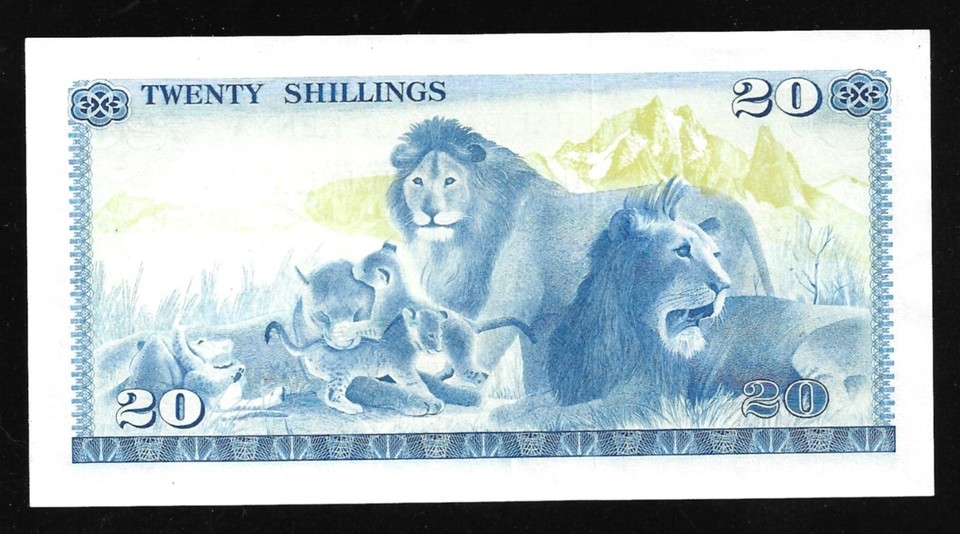 Kenya - Old 20 Shilling note - 1976 - P13c - AU | eBay
