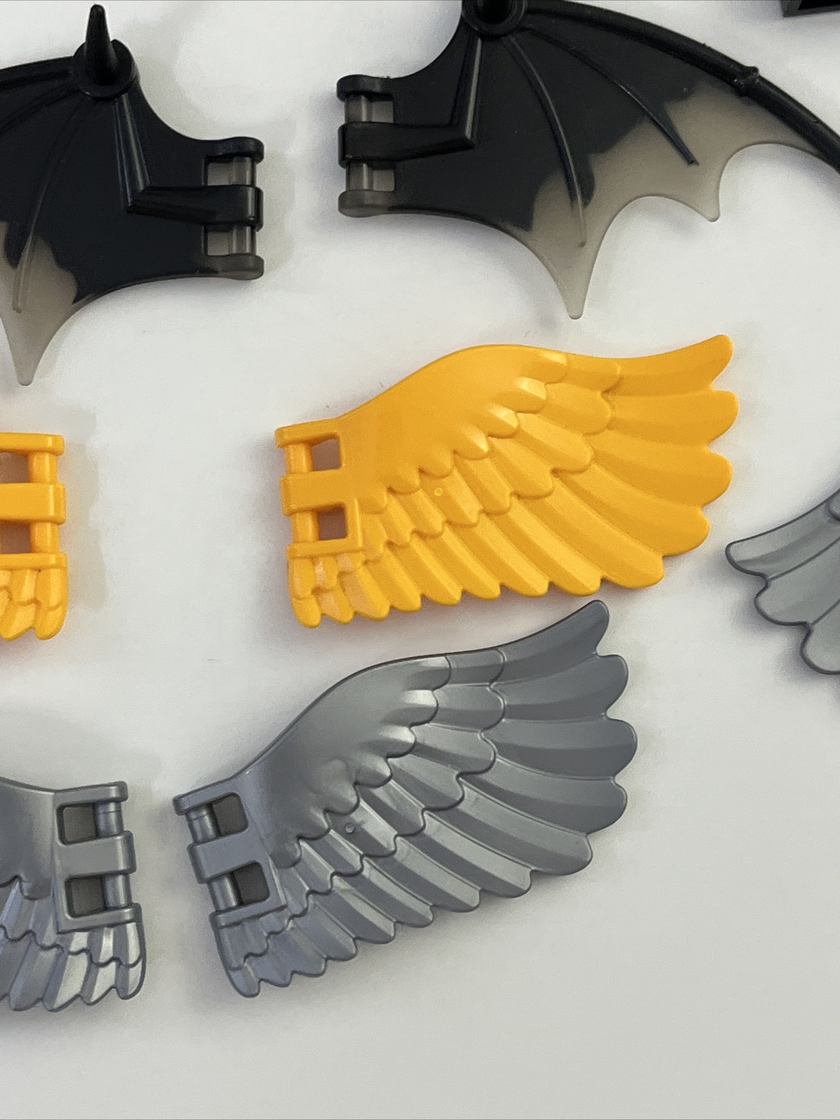 LEGO WING LOT 12 PCS DRAGON BATMAN WINGS BLACK SILVER LIGHT ORANGE ...
