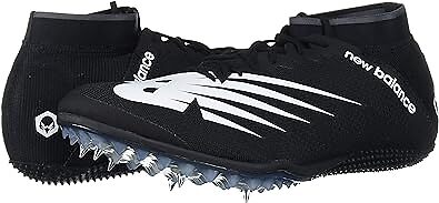 New Balance Men's Sprint 100 V3 Spike Run Shoes, Black/White, 12.5 D ...