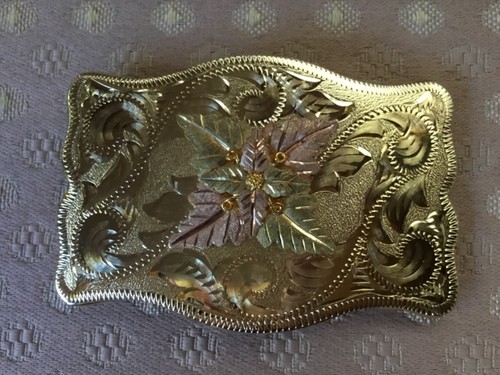 Landstroms Lazy K Black Hills Gold 10K Tri Color Black Metal Belt ...