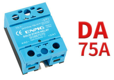 ENMG single-phase solid state relay 24VDC controlled AC24-510V SSR-75DA ...