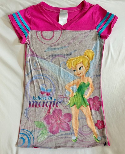 Disney Fairies Tinker Bell Girls 6 Nightgown Pink | eBay