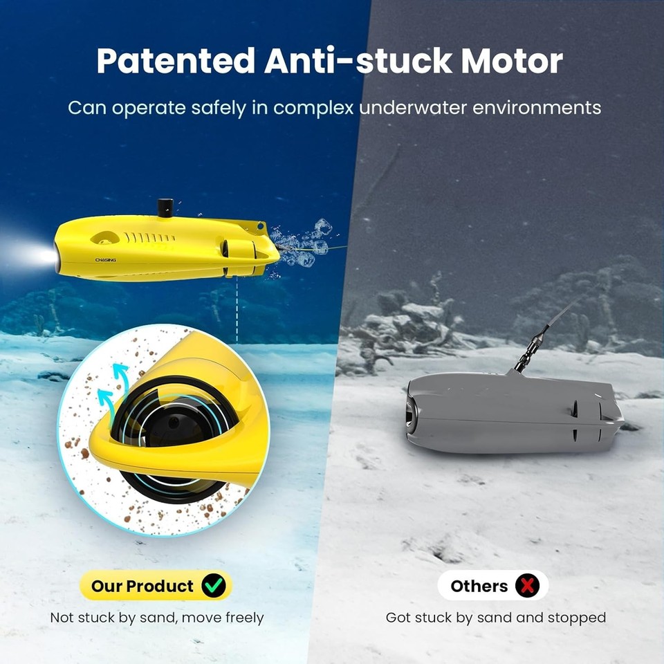 Chasing Gladius Mini S 100M/200M Underwater Drone ROV - 4K UHD Camera ...