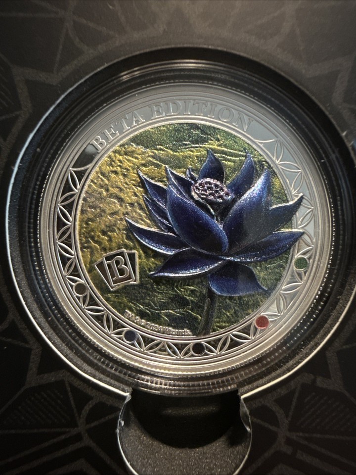 Magic The Gathering Black Lotus Beta Edition 2024 Samoa 1oz Silver ...