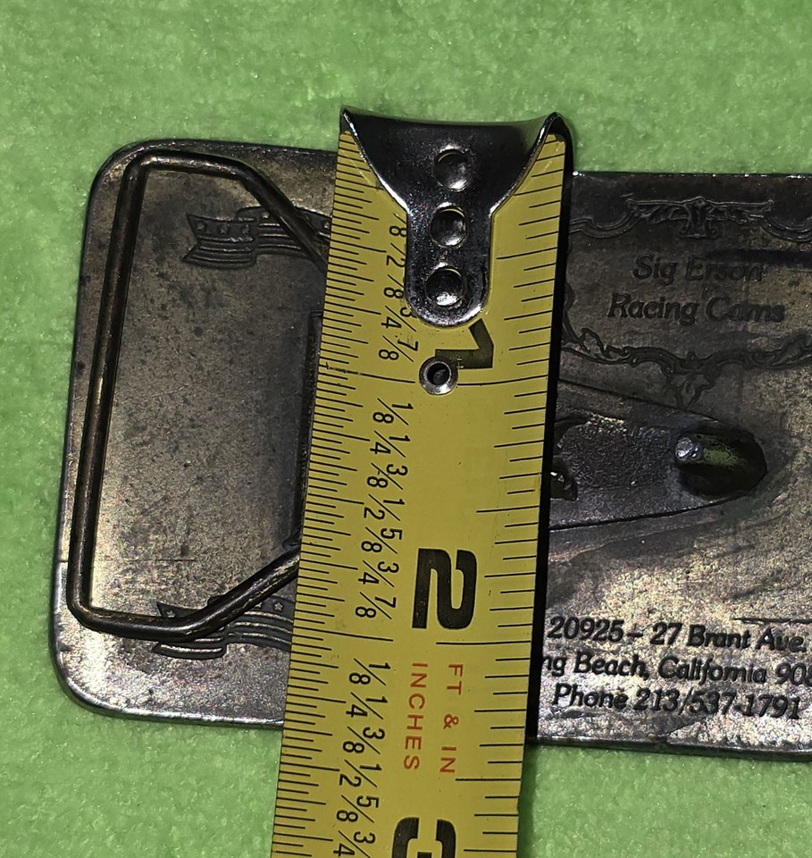 Sig Erson Racing Cams Vintage Belt Buckle - Brass - Rare Find - Lewis ...